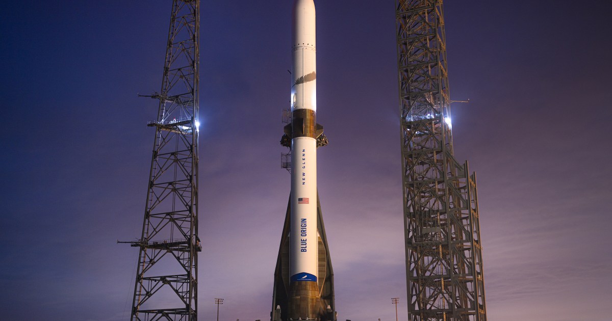 Kaip pirmą kartą žiūrėti „Blue Origin“ raketos „New Glenn“ paleidimą ...